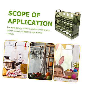 Garneck Storage Container Multi Grid Holder for Fridge Sturdy and Reusable Box