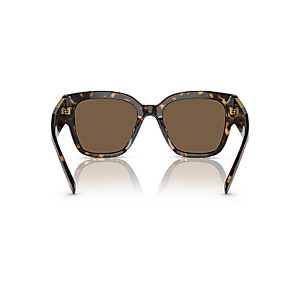 Versace VE 4437U 108/73 Havana Plastic Square Sunglasses Brown Lens