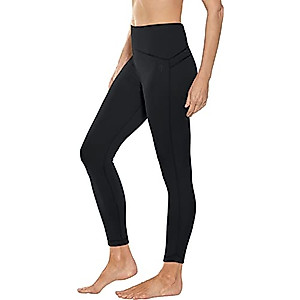 Coolibar UPF 50+ Women's Tulip Swim Leggings - Sun Protective (XX-Large- Black)