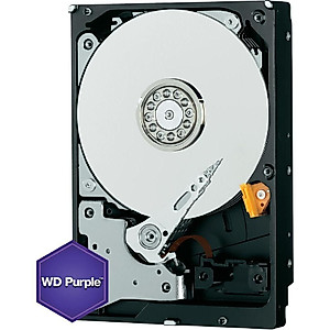WD Purple 4TB Surveillance Hard Disk Drive - 5400 RPM Class SATA 6 Gb/s 64MB Cache 3.5 Inch - WD40PURX (Renewed)