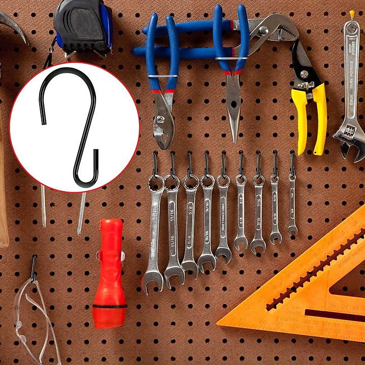 Zacool Christmas Mini S Hooks Black, 1.73 Inch Small S Hooks for Hanging Xmas Ornament Decorations, Metal S Shaped Hooks Wire Hooks Mini Storage Hook for Hanging Light,Plant,Jewelry,Crafts(40 Pcs)