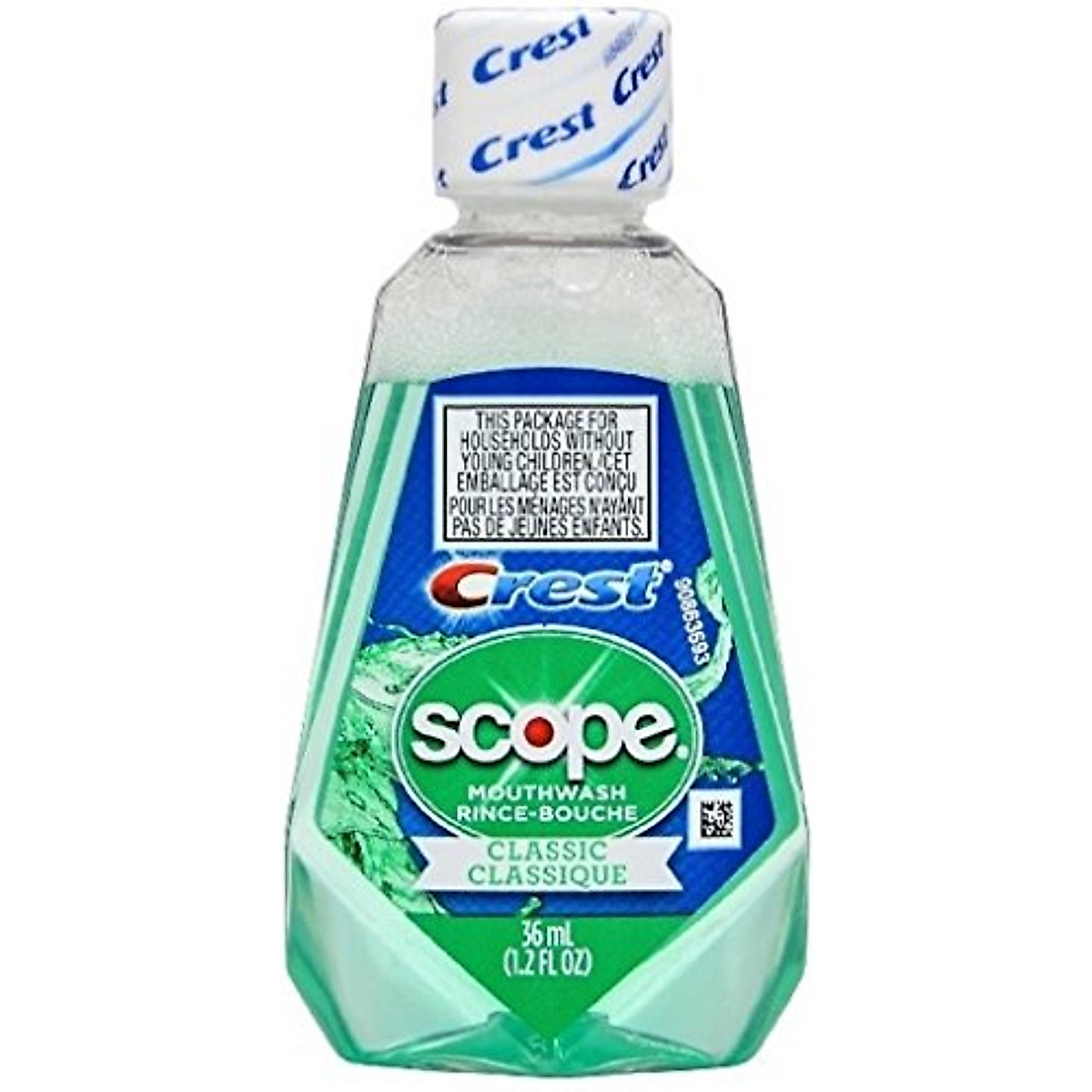 Scope Travel Size Mouthwash Classic Original Mint 1.2 Oz 48 Pack