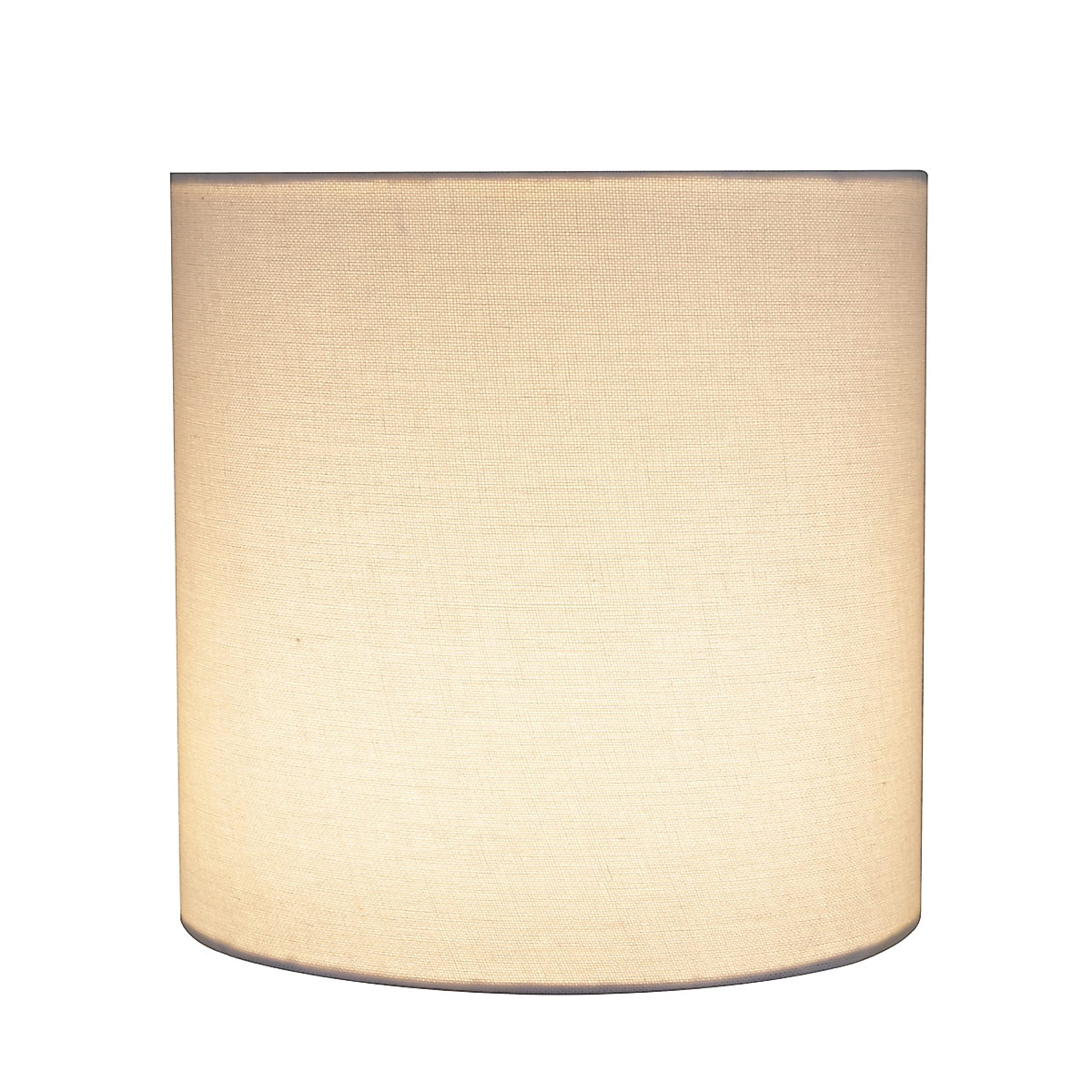 Aspen Creative 31227 Transitional Drum (Cylinder) Shaped Spider Construction Lamp Shade in White, 8" wide (8" x 8" x 8")