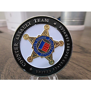 United States Secret Service Counter Assault Team USSS Challenge Coin Measures 2 1/4"