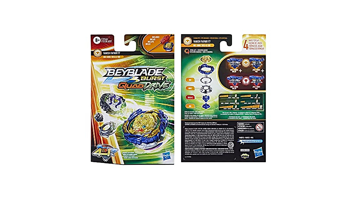 Beyblade Burst QuadDrive Vanish Fafnir F7 Starter Pack