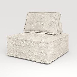 Mixoy Modular Sectional Sofa, Couch for Living Room Office Apartment Resting,1 PCS DIY Combination Oversized Sleeper Sofa Bed, Comfy Floor Couch | Beige