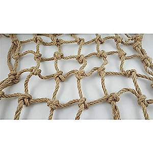 Parrot Climbing Net with 4 Hooks, Bird Cage Cotton Hemp Rope Ladder Play Gym Hammock Hanging Swing Net, Perch Toy Decor for Parakeet Grey African Cockatoo Macaw Parrotlet