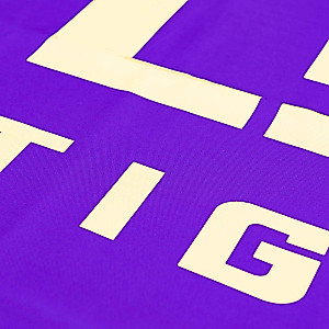 College Flags & Banners Co. Louisiana State LSU Tigers Logo Tablecloth or Table Overlay