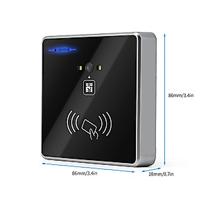 HUIOP Embedded 1D 2D Barcode Scanner QR Bar Code RFID Card Reader Wiegand Connection Self-Induction for Gate Machine Tickets Checking Mobile Screen,Qr Code Scanner, Black