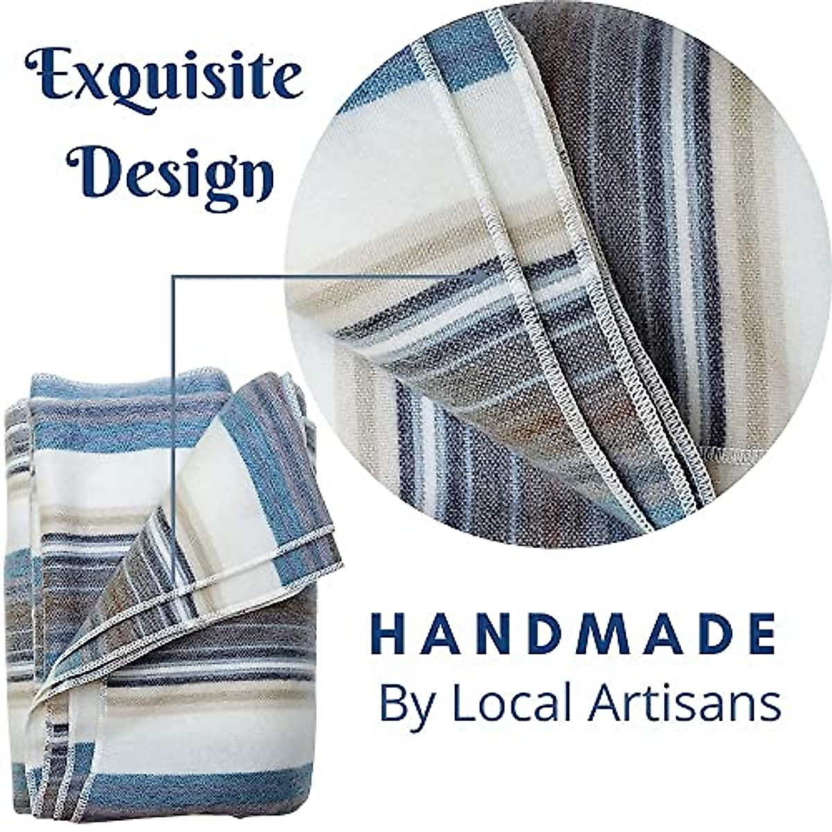 DAVLINA, Alpaca Wool Throw Blanket | 65" x 95" | Super Soft, Lightweight, Breathable and Hypoallergenic | Non-Itchy or Scratchy