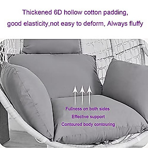 Elero Swing Egg Chair Cushion Hanging Basket Chair Cushion Hanging Basket Seat Cushion Hanging Egg Chair Cushion Black