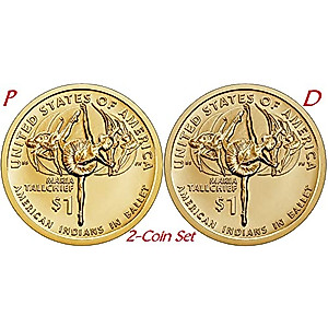 2023 P,D 2-coin-set 2023 P D Native American Maria Tallchief Sacagawea Dollar $1 $1 US Mint Very Good