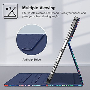 Fintie Case for iPad Pro 11-inch (4th / 3rd Generation) 2022/2021 - Multiple Angles Viewing Folio Stand Cover with Pencil Holder & Pocket, Also Fit iPad Pro 11" 2nd/1st Gen, Jungle Night