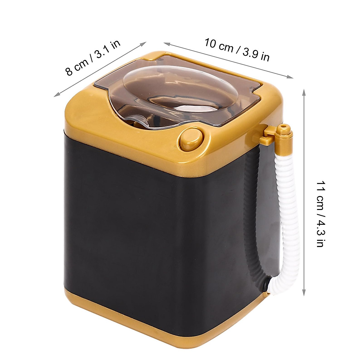 Mini Washing Machine Toy,Foldable Mini Small Portable Washer Washing Machine, Folding Small Washer Combo for Baby Clothes, Underwear or Small Items, Gift Choice (Gold)