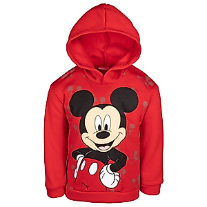 Disney Mickey Mouse Big Boys Pullover Hoodie Red 8