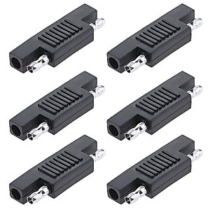DKARDU 6PCS SAE to SAE Polarity Reverse Adapter Quick Disconnect SAE Male to Male Connectors SAE Cable Plug for Solar Panel, Automotive