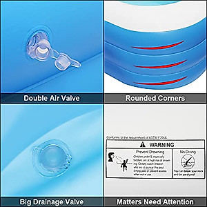 120" x 72" x 22" Inflatable Swimming Pool Family Full-Sized Inflatable Pools Wall Thickness 0.4mm Family Lounge Pool for Kids & Adults Oversized Kiddie Pool Outdoor Blow Up Pool for Backyard, Garden