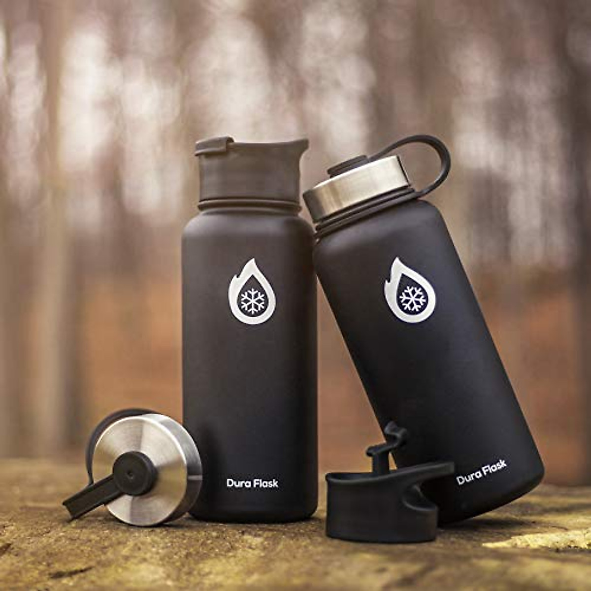 Explorer 32oz Insulated Water Bottle (Midnight Black)