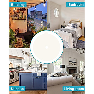 24 Pack Flea Trap Refill Discs for Bug Md Flea Trap, 5.4" Replacement Sticky Pads for Bugmd Termination Station Pest Trapper Flea Trap for Inside Your Home