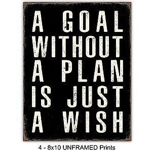 Motivation Office Wall Art & Decor - Entrepreneur Gift - Motivation Inspiration Saying - Inspirational Quotes Wall Art - Motivational Wall Art for Men - Home Office Decor - Success Motivational poster