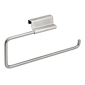 InterDesign Kitchen, Brushed Stainless Steel Forma Over The Cabinet Paper Towel Holder