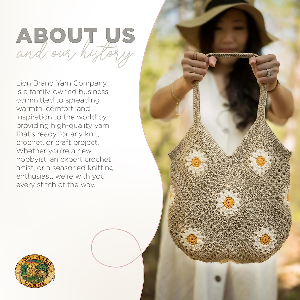 Lion Brand 24/7 Cotton Yarn, Lightweight Yarn for Knitting, Crocheting, and Crafts, Ecru, 3 Pack