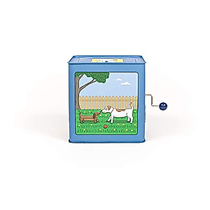 Jack The Dog Tin Jack in The Box,6.8 x 6.4 x 5.4 inches