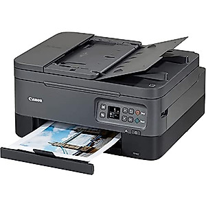 Canon Pixma TR70 Series All-in-one Color Inkjet Printer for Home Office, Print Copy Scan, 13ipm, 4800 X 1200dpi, 1.44" OLED Display, Wireless, with MTC Printer Cable
