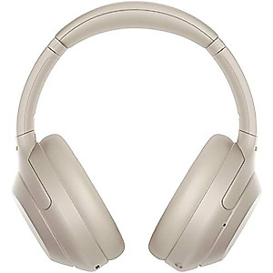 Sony WH-1000XM4 Wireless Industry Leading Noise Cancelling Over-Ear Headphones with Mic for Hands Free Calling and Alexa, Silver WH-1000XM4/S Bundle w/Case + Deco Gear Portable Charger + Gym Bag