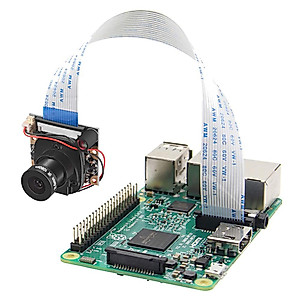 Dorhea for Raspberry Pi 4 B 3 B+ Camera Module Automatic IR-Cut Switching Day/Night Vision Video Module Adjustable Focus 5MP OV5647 Sensor 1080p HD Webcam for Raspberry Pi 2/3 Model B Model A A+