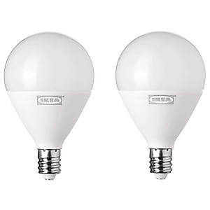 RYET LED bulb E12 200 lumen, globe opal - 2 Pack