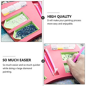 10pcs Craft Rhinestone Diamond Tool Holder Organizer Drills DIY Accessories Full Art Tray Painting Storage Drill