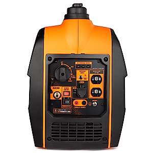 WEN DF250i Super Quiet 2500-Watt Portable Dual Inverter Generator with Fuel Shut-Off, Black