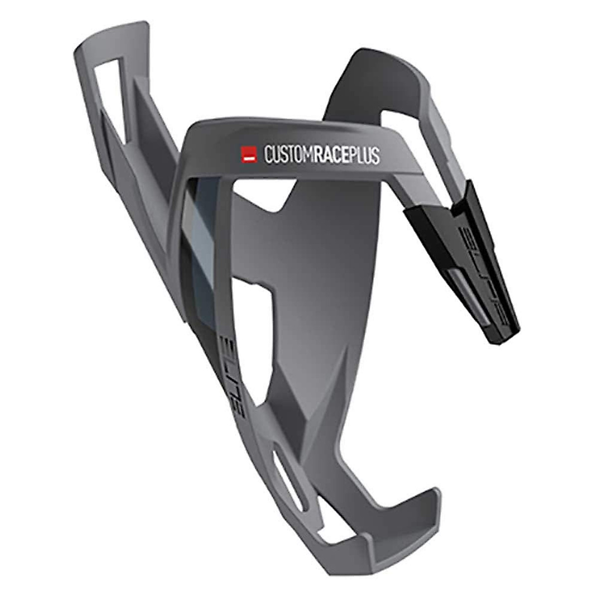Elite Custom Race Plus Bottle Cage, Soft Touch Grey – Secure and Versatile Bottle Retention