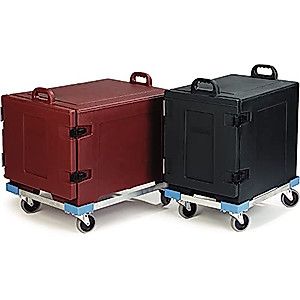 Carlisle FoodService Products Cateraide Dolly for Pc300N Pan Carriers with Reinforced Corners for Catering and Events, Aluminum, 23.75 X 17.38 Inches, Silver