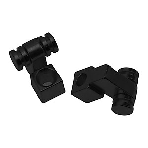 8Pcs Yootones Roller Guitar String Tree Guides Retainer with Screws Compatible with Fenders Strat Tele ST TL Electric Guitar Bass Telecaster Parts (Black)