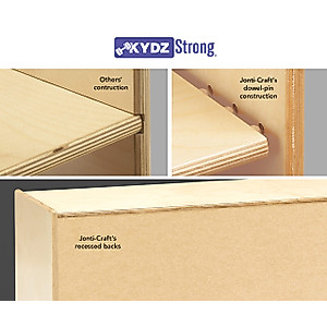 Jonti-Craft 37480JC Literacy Couch, Red