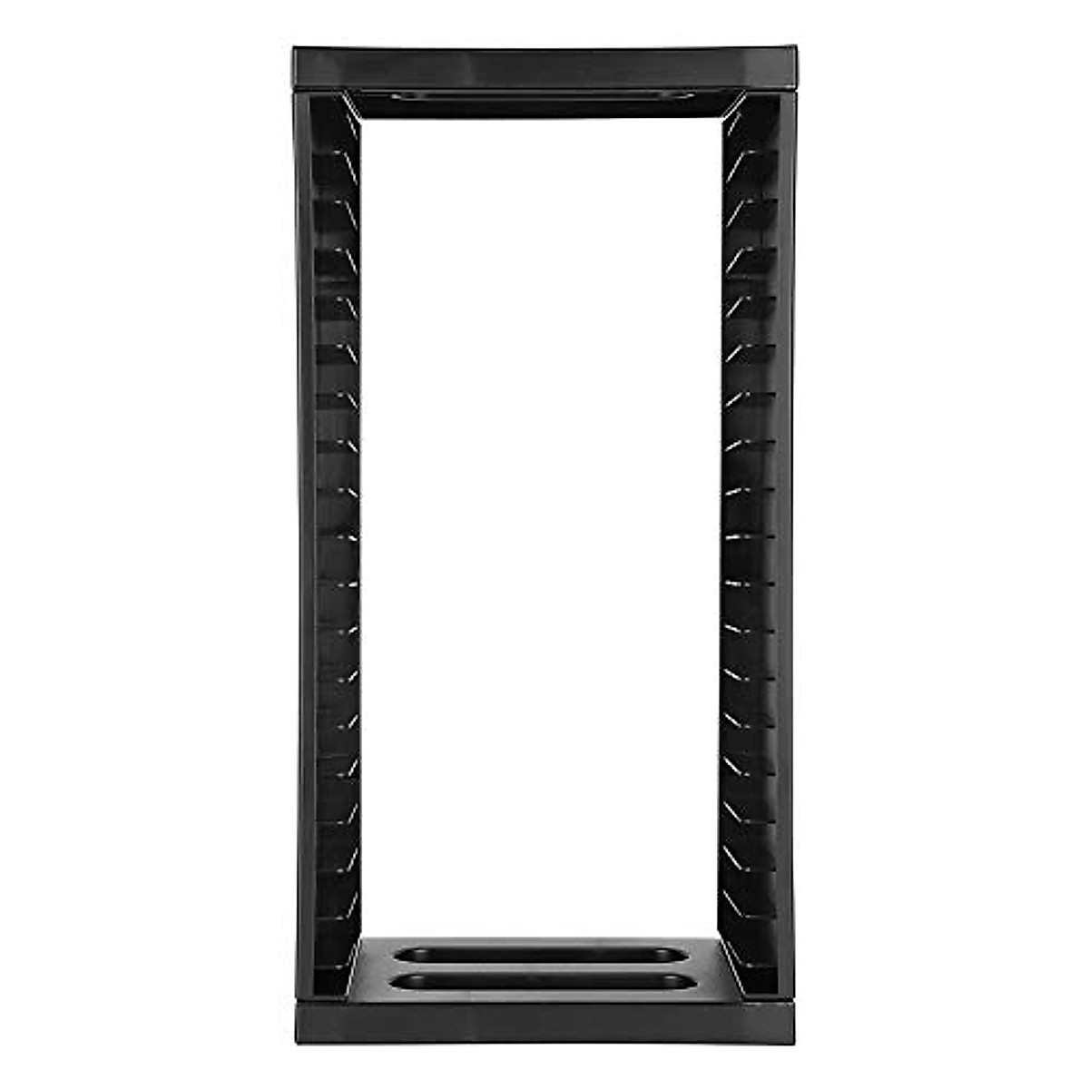 DAUERHAFT Lightweight and Practical Game Storage Shelf Abs Material Game Disc Storage Shelf Large Capacity Double Layer,for Game Player,for Game Lover