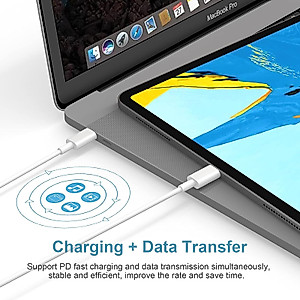 Works by Tek Styz PRO 5ft USB-C Cable Compatible with Your Sony WF-1000XM3 Hi Powered Cable (White 1.5M)