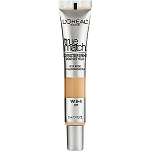 L'Oreal Paris True Match Eye Cream in a Concealer, Fair Light W3-4, 0.4 Fl.Oz