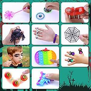 FORLINX 400PCS Halloween Party Favors for Kids,Bulk Halloween Toys ,Halloween Goodie Bag,Halloween Stuffers,Halloween Classroom Prizes,treasure box halloween,Trick or Treat Toys