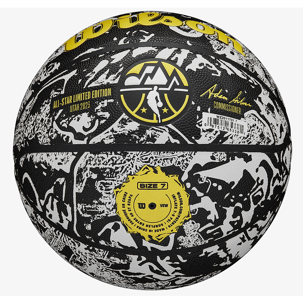 WILSON 2023 NBA All-Star Game Collectors Edition Full Size 7 Basketball - Utah