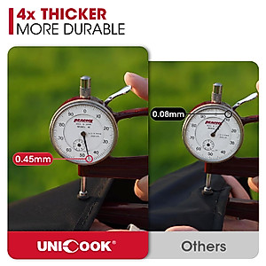 Unicook 28 Inch ProSeries Griddle Cover for Blackstone, Flat Top BBQ Grill Cover for Outdoor Grill, Heavy Duty Waterproof Cooking Station Protector with Sealed Seam, 60 Inch, Black