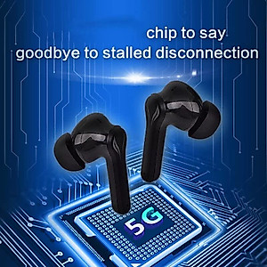 Low Latency Wireless Earphone TWS Gaming Headset with Bass Waterproof Sports Headphones Gamer Earbuds for iPhone, Samsung,LG and Other Mobile Phones, Tablets,TV's, Smart Bluetooth Devices