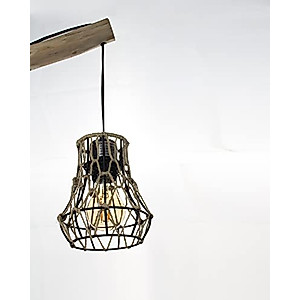Osasy rattan lampshades Handwoven modern Rattan Lamp Shade, Handmade Wicker Lamp Shade for Table Lamp, Pendant Light, Floor Lamp