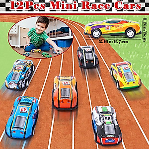 Winrayk Race Car Party Favors Birthday Supplies Drinking Straw Checkered Bag Mini Pull Back Car Bracelet Luminous Tattoo Sticker Keychain Racing Games Boys Kid Race Car Pinata Filler Goody Bag Stuffer