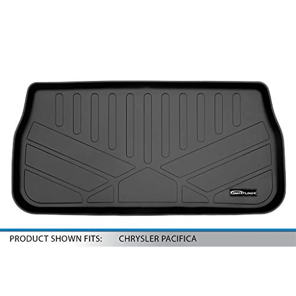 MAXLINER All Weather Cargo Liner Floor Mat Behind 3rd Row Black for 2017-2021 Chrysler Pacifica