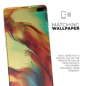 DesignSkinz Blurred Abstract Flow V36 Protective Vinyl Decal Wrap Skin Cover Compatible with The Samsung Galaxy S20 (Screen Trim & Back Glass Skin)