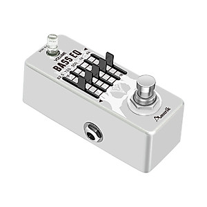 Amuzik Bass EQ Pedal 5 Band Equalizer Pedals For Bass Guitar With 5 Band Graphic Mini Size Full Metal Shell True Bypass, LEF-317B