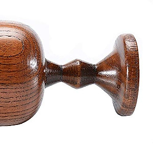 Vintage Jujube Wooden Wine Goblet Drinking Cup Water Cup Kitchen Accessories, 5.3 oz(150ml), Pack of 2 (B)